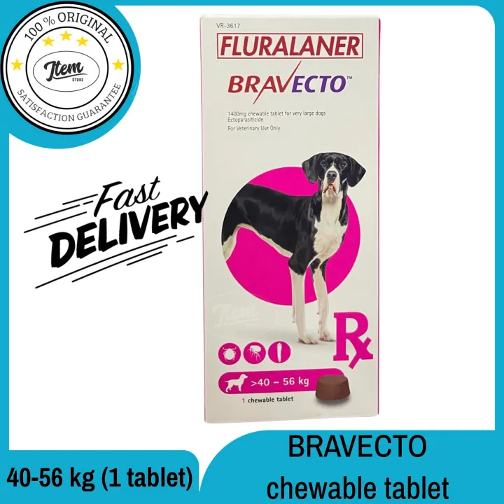 BRAVECTO CHEWABLE TABLET 40-56 KG | Lazada PH
