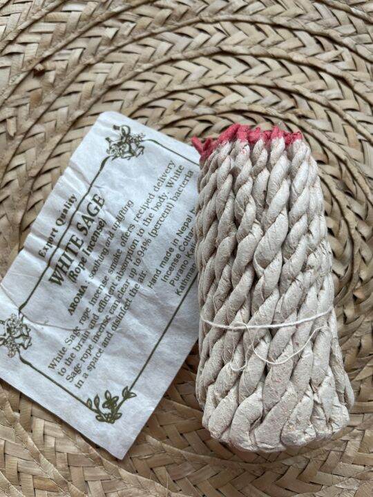 White Sage Rope Incense (Handmade in Nepal) | Lazada PH