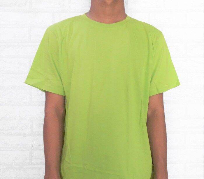 Kaos polos Hijau Muda / Kaos oblong Hijau muda cotton combed 30s ... Kaos polos Hijau Muda / Kaos oblong Hijau muda cotton combed 30s ...