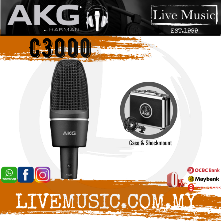 AKG C3000 Large Diaphragm Microphone For Vocal and Instrument ...