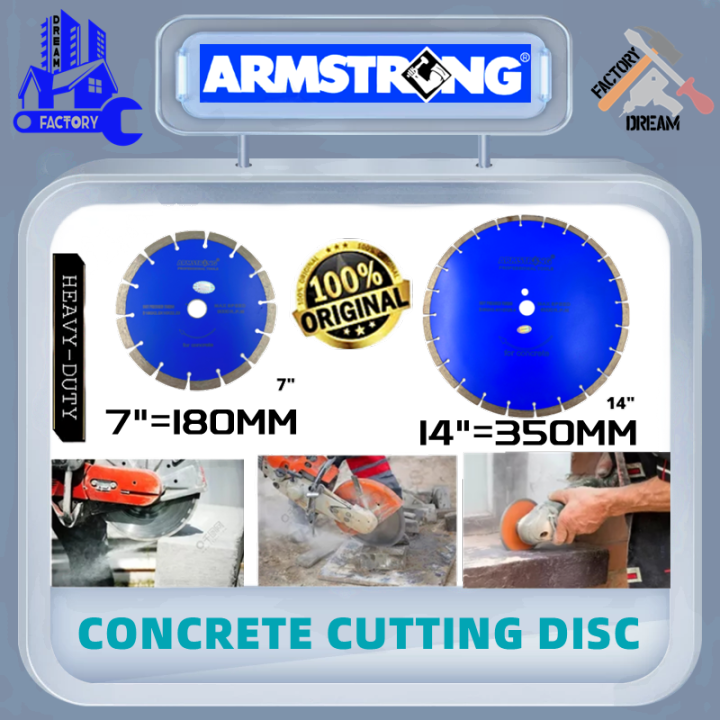 Armstrong Heavy Duty Concrete Diamond Cutting Cutter Wheel 7" , 14 ...