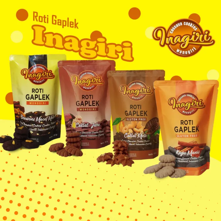 ROTI GAPLEK KHAS WONOGIRI ROTI INAGIRI rasa brownis mocaf mete | Lazada ...