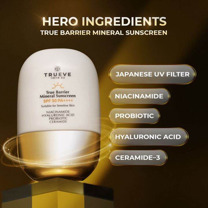 Trueve True Barrier Mineral Sunscreen SPF50+++ | 30 g | Lazada Indonesia
