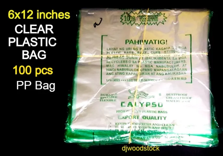 6x12 inches CLEAR PLASTIC BAG, 100 pcs , POLY PLASTIC BAG | Lazada PH