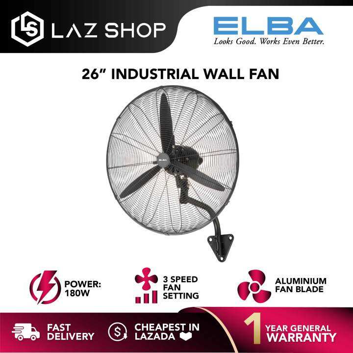 Elba Italy 26 Inch 3 Aluminium Fan Blades Industrial Wall Fan EIWF ...