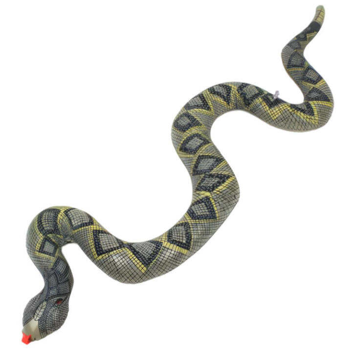 Inflatable Snake 47.24 Inch Large Blow Up Snakes Realistic Tricky Toy ...