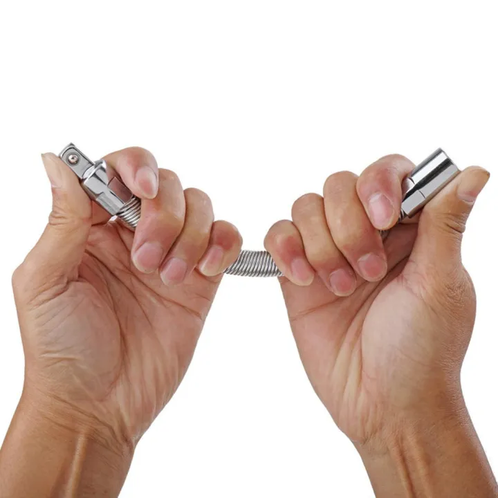 HOMZ 1 pc NEW Carbon Steel Flexible Shaft Socket Wrench Extension Bar ...