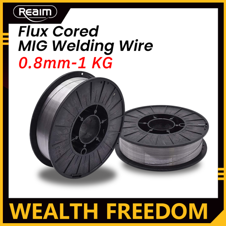 【REAIM】1KG MIG Welding Wire Mig Welding Machine Gasless Flux Cored 0.8mm 0.9mm 1.0mm TIG | Lazada PH