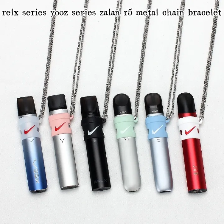 Relx Yooz Zalan R5 Case Necklace Metal Chain Lanyard Silicone Buckle ...