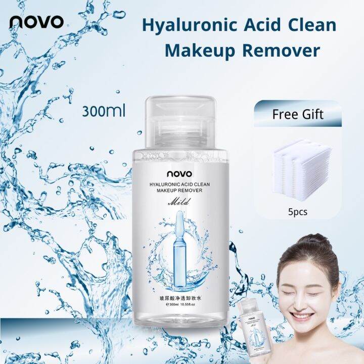 NOVO Hyaluronic Acid Moisturizing Micellar Water Makeup Remover ...