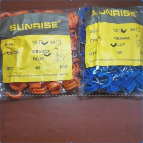 Sunrise brand Heavy-duty pvc clamp 1/2inch orange and Blue/pipe clamp ...