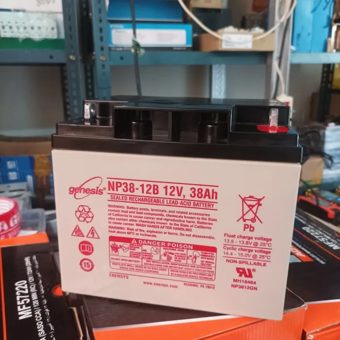 Battery VRLA Genesis NP38-12B 12V 38Ah Best Performance - 38Ah | Lazada Indonesia
