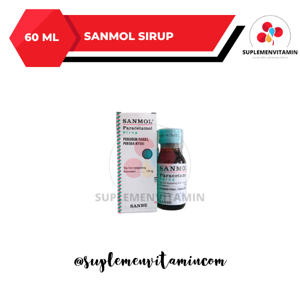 Sanmol Paracetamol Sirup Obat Demam dan Penurun Panas Anak Original ...