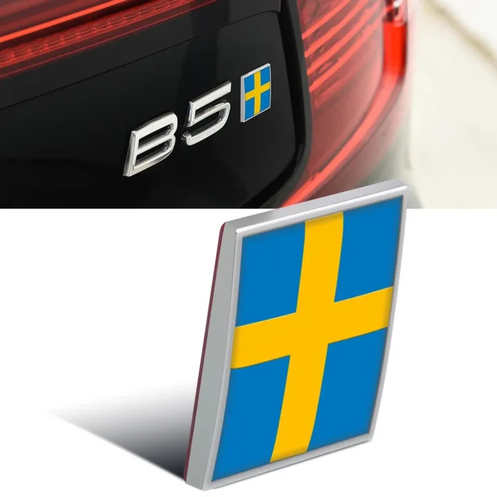 Sweden flag emblem Rear trunk logo Car side badge sticker for Volvo V40 ...