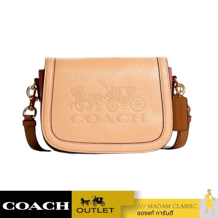 กระเป๋าสะพายข้าง COACH C9130 SADDLE BAG IN COLORBLOCK WITH HORSE AND ...
