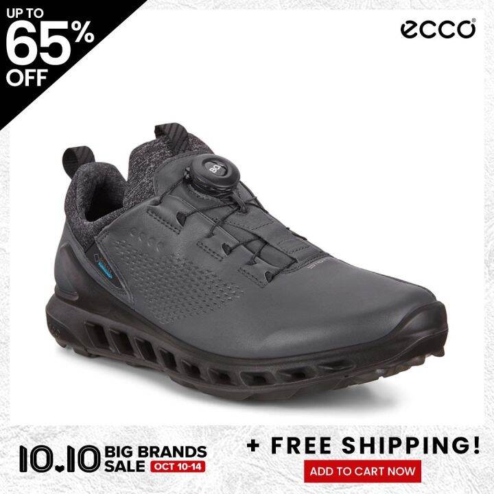 ECCO M GOLF BIOM COOL PRO Mens Outdoor Waterproof Yak Leather Golf Shoe ...