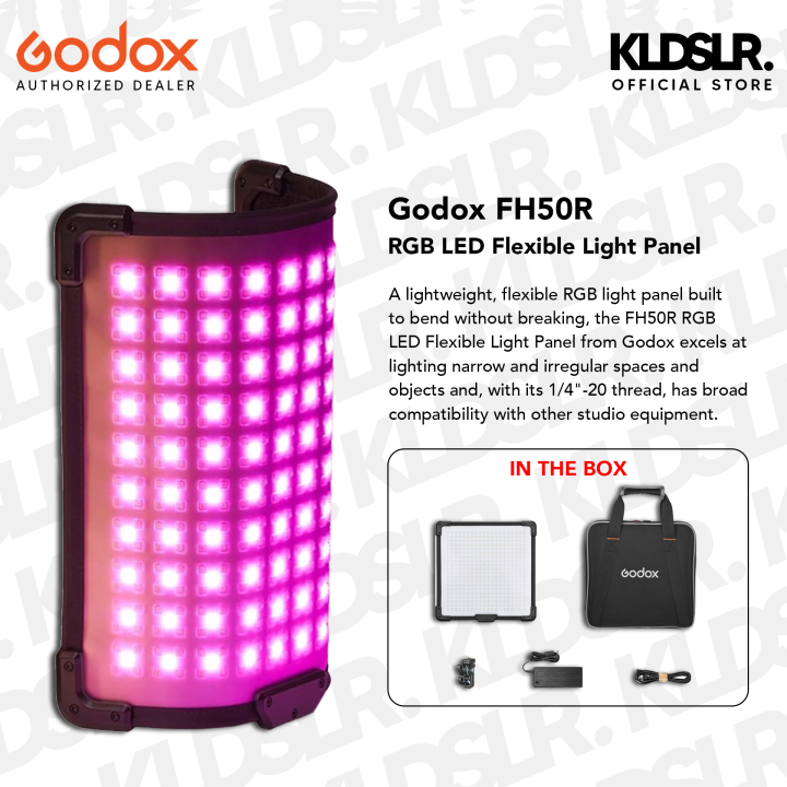 Godox FH50R / FH50BI Flexible Handheld LED Light, 2.4G Wireless Control ...