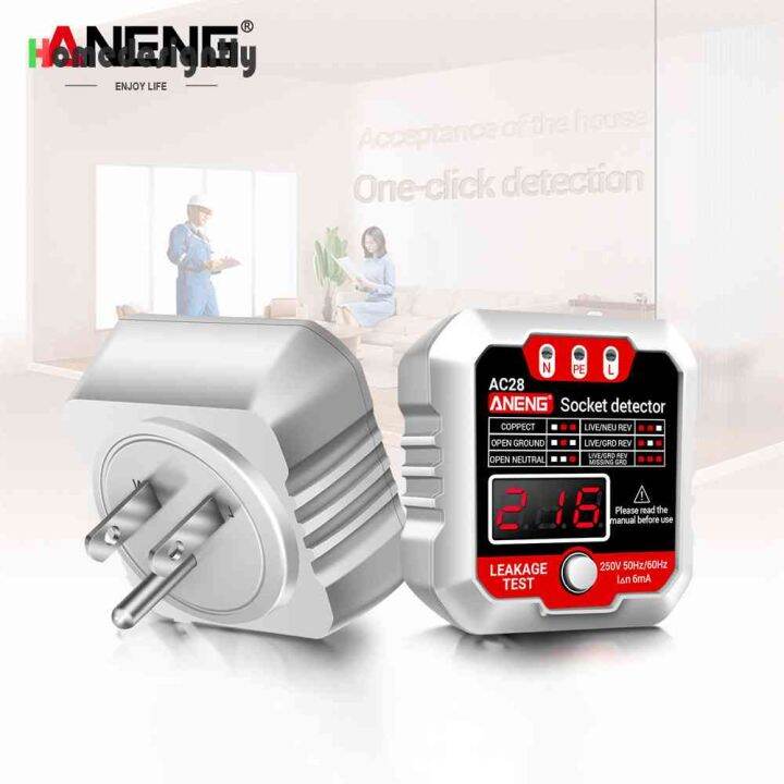 [Ready Stock]ANENG AC28 Circuit Breaker Finders Digital Display ...