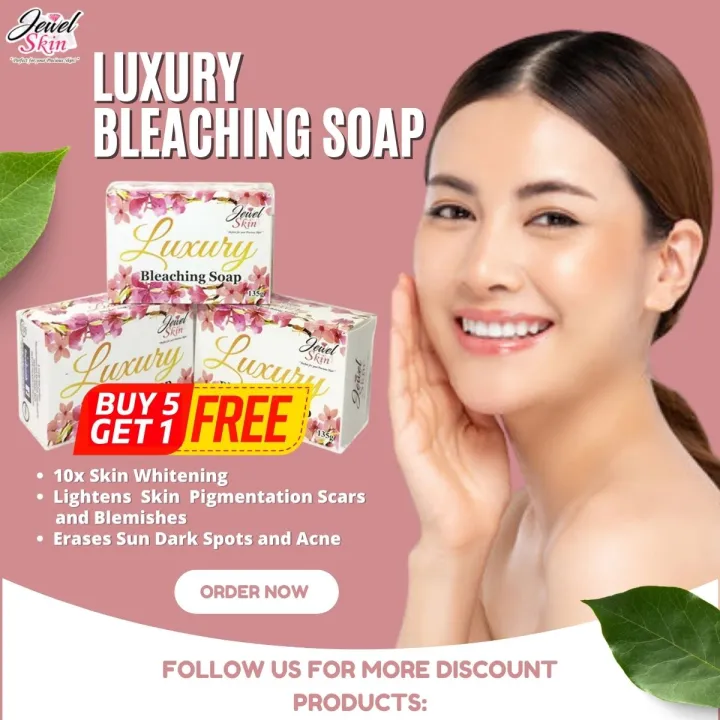 5+1 FREE Jewel Skin Luxury Bleaching Soap | Ultra Bleaching Intensive ...
