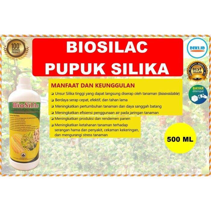 Pupuk Silika Cair Murni Biosilac 500 ML Silica Tanaman Buah Sayur Hias ...