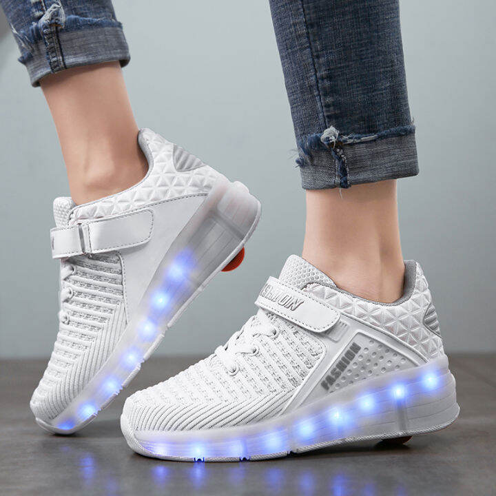 Heelys adult deformed shoes two-wheel invisible children's roller ...