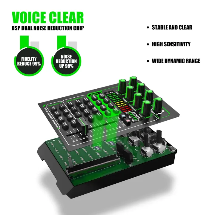 Webcast Sound Card Live Show Soundcard With Audio Interface Audio USB ...