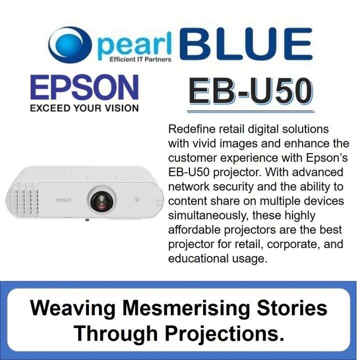 Epson EB-U50 WUXGA 3LCD Projector | Lazada Singapore