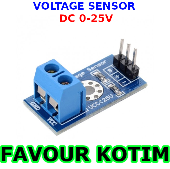 SENSOR TEGANGAN VOLTAGE SENSOR DC 0-25V ARDUINO RASPBERRY PI FVKOTIM ...