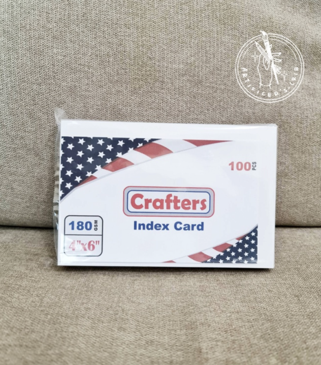 Crafters Index Card 4x6"/5x8" Unruled/Plain (No Lines) 180gsm by 100s ...