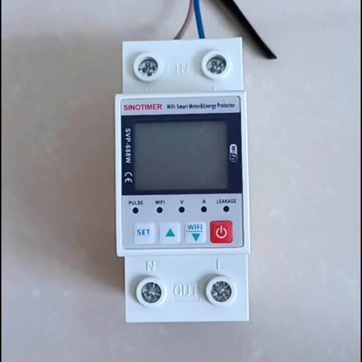 TUYA APP WiFi Smart Circuit Earth Leakage Over Under Protector Relay ...