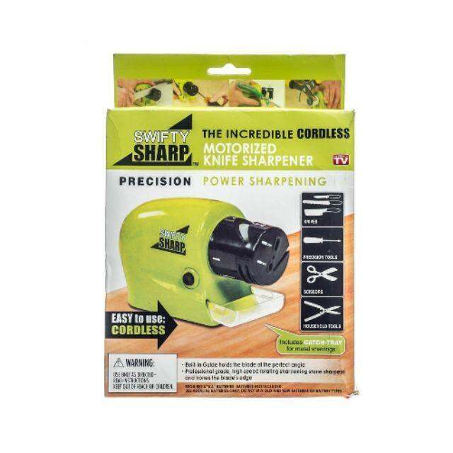 เครื่องลับมีดแบบมีสายไฟ Swifty Sharp Cordless Knife Sharpener ราคาพิเศษ ฟรีค่าจัดส่ง Kerry ...