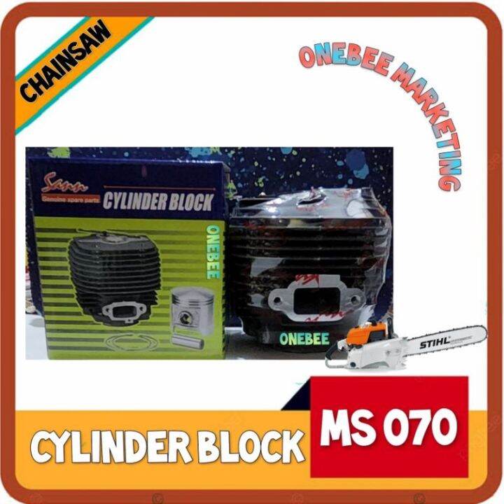 FN 070 Cylinder Block with Piston assembly fit for MS070 Chainsaw 2 ...