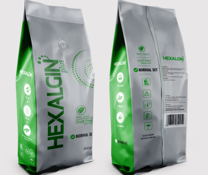 ALGINATE HEXALGIN PLUS HIJAU NORMAL SET/bahan cetak | Lazada Indonesia