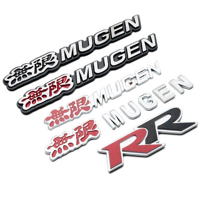 Car decoratio Honda 3D aluminum Mugen Fd Mugen RR TypeR logo Chrome ...