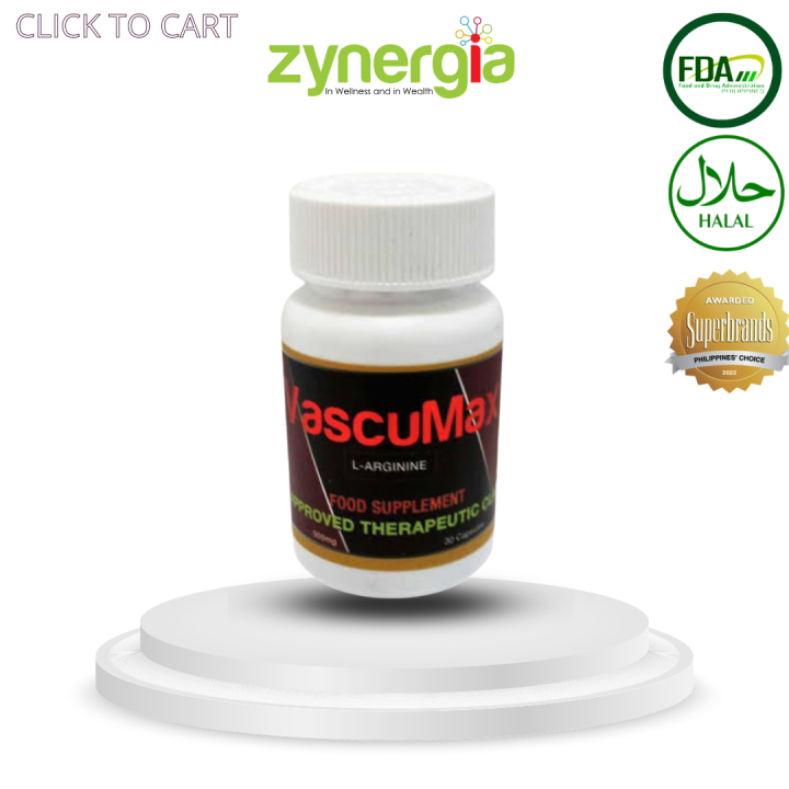 Zynergia Vascumax 30 Capsules 1 Bottle ClicktoCart | Lazada PH