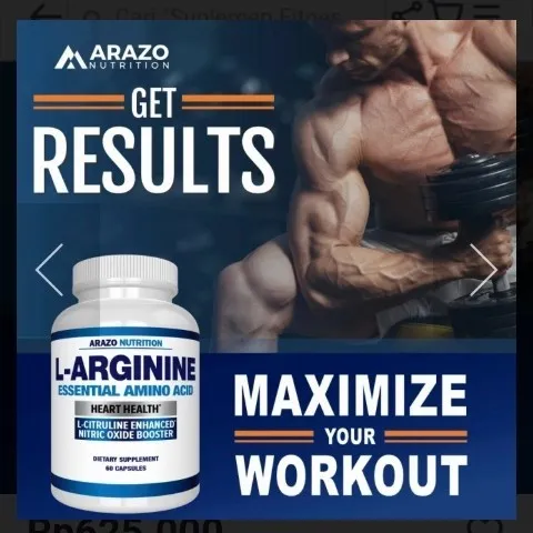 Arazo Nutrition L-Arginine Essential Amino Acid - Nitric Oxide Booster ...