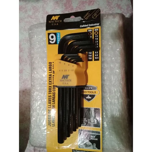 9pcs Allen wrench set mactech USA brand heavy duty | Lazada PH