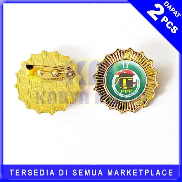 Pin Wing Partai PPP - Pin Wing Partai PPP Logam Kuningan - Karya Mulya ...