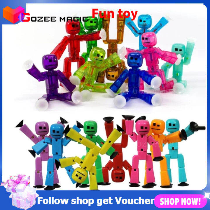 Stikbot Screen Animation Toys Shed Dolls with Sucker DIY Creat ...