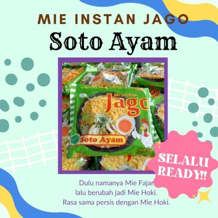 Mie Instan Mi Instant Goreng Jago Fajar Hoki Jadul Soto Ayam | Lazada ...