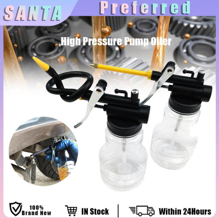 240mL High Pressure Oil Pot Hand Pump Oil Pot Can Nozzle Pump Oler ...