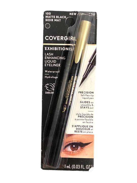 Covergirl Exhibitionist Lash Enhancing Liquid Eyeliner 100 Matte Black