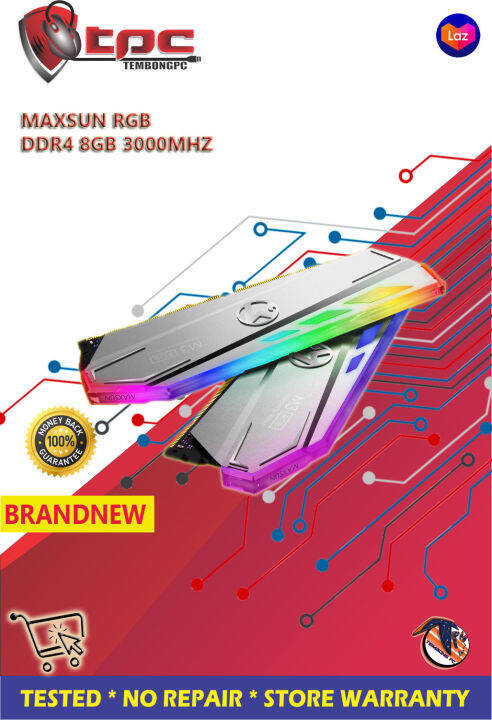 MAXSUN RGB DDR4 8GB 3000MHZ RAM | Lazada PH