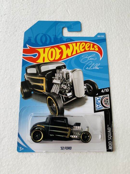 HOTWHEELS HOT WHEELS 32 FORD HITAM ROD SQUAD DIECAST SKALA 1 : 64 ...