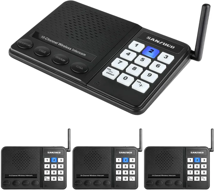 Wireless Intercom System for Home,Sanzuco Wireless Intercom System 1 ...