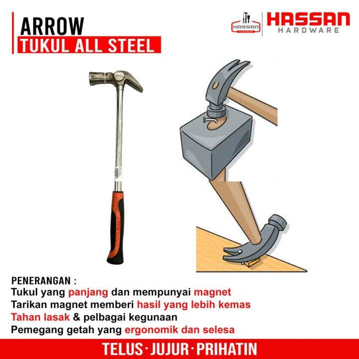 Tukul besi // TUKUL PANJANG // ARROW TUKUL ALL STEEL 27MM | Lazada