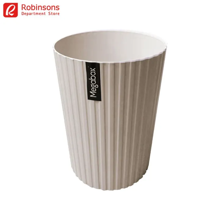 Megabox 6L Boho Round Trash Bin (Beige) | Lazada PH