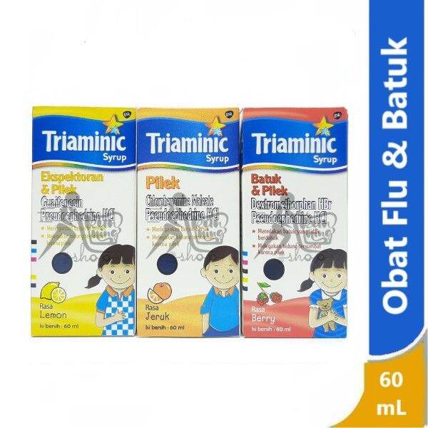 Triaminic All Varian 60 ml - obat batuk flu anak demam bersin berdahak ...