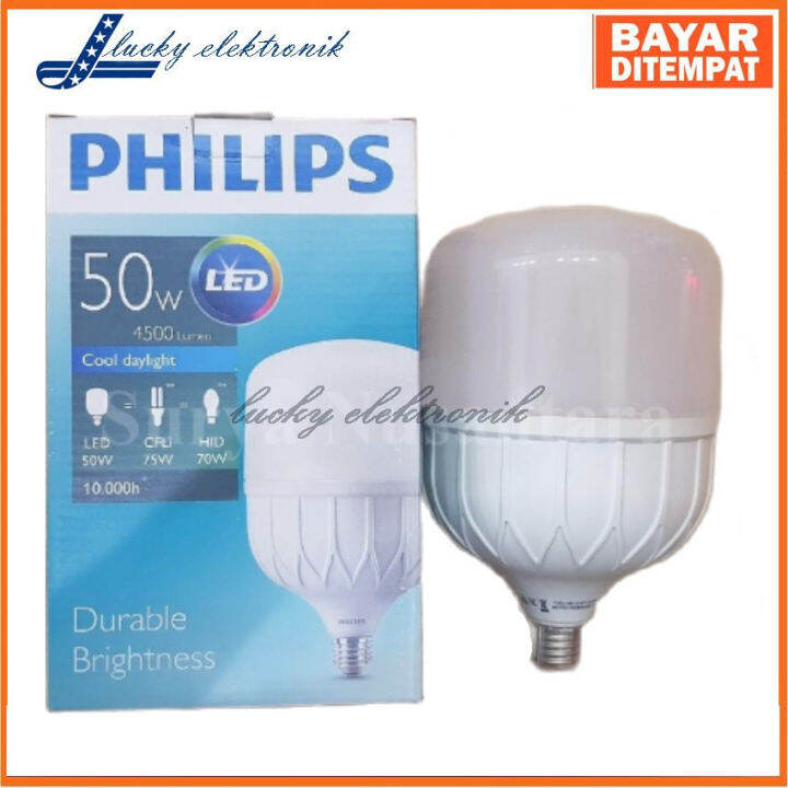 Philips Cool Daylight /Lampu LED Philips 50 Watt 4500 Lumen sangat ...