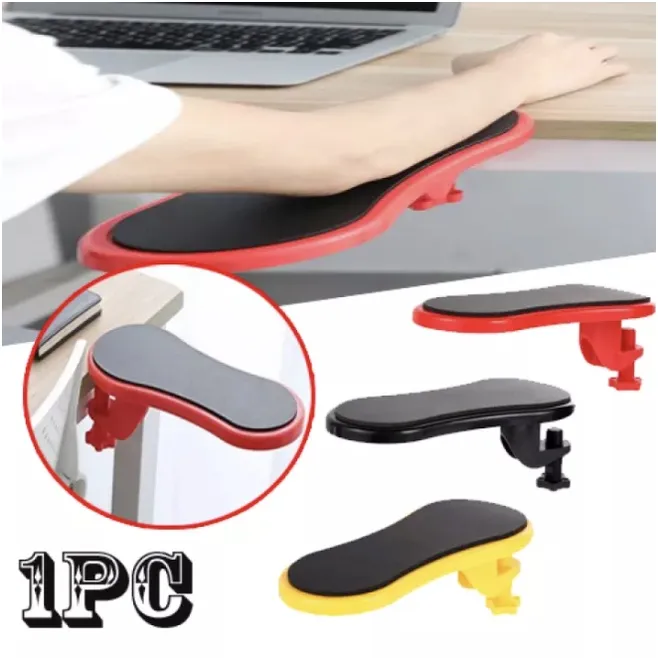 Desk Attachable Computer Table Arm Support Mouse Pads Arm Wrist Rests ...